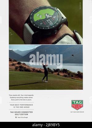 Issue 8 2020 "Golf Digest" Magazine Advert, USA Stock Photo - Alamy