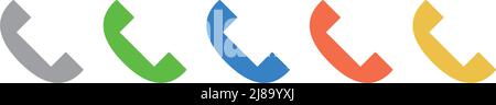 Call Icons set. Phone Dial Symbols. Phone icon in trendy flat and line ...