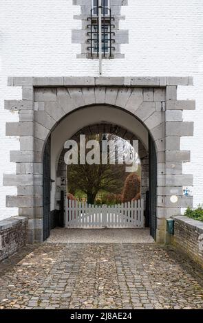 Geulle, Limburg, The Netherlands - 04 06 2022- Entrance and facade of ...