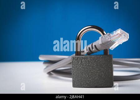 Internet blocking. Closing access to the site. Network connection ...