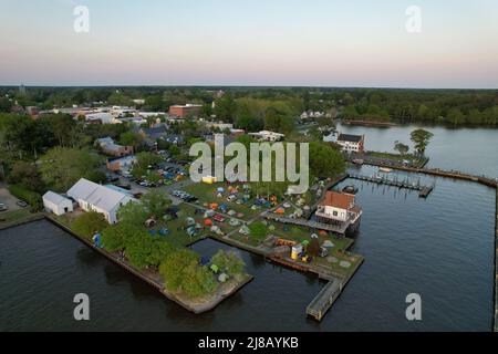 Drone Photos Of The Waterfront at Edenton Stock Photo - Alamy