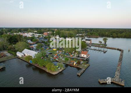 Drone Photos Of The Waterfront at Edenton Stock Photo - Alamy