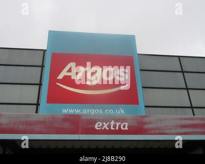 Argos Retailer Shop Sign Stock Photo - Alamy