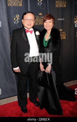 George Liu and Emily Liu attend the 35th Anniversary Ellis Island ...