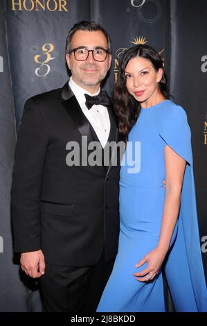 Mo Katibeh and Ealleen Katibeh attend the 35th Anniversary Ellis Island Medals of Honor in New ...