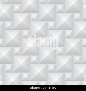 Neutral Gray Seamless Background. Tileable Vector 3D Pattern in Light ...