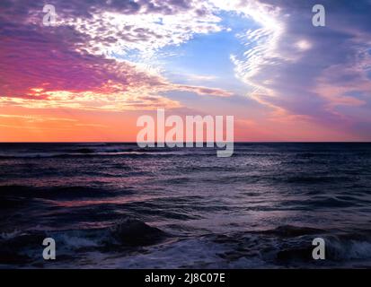 Indian Ocean at Sunset, Gascoyne, Northwest Australia Stock Photo - Alamy