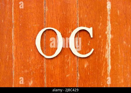 Alphabet letter in word OC (Abbreviation of opportunity cost or ...