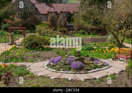 The Walled Garden at Botton Hall in Danby dale North Yorkshire Stock ...