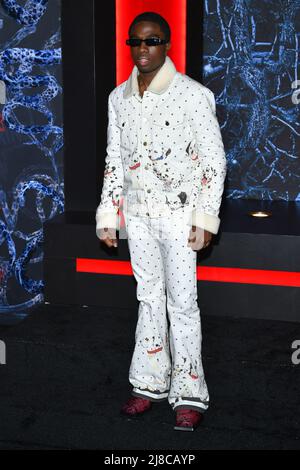 Caleb McLaughlin attending the 'Stranger Things' Season 4 World Premiere held at Netflix Studios ...