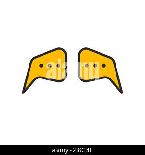 PR icon with bubble and speaker. Simple public relations logo. PR ...