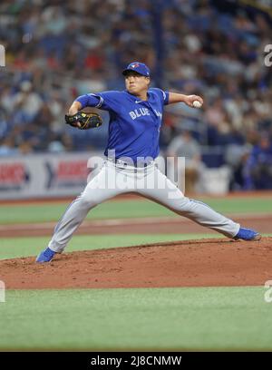 Toronto Blue Jays pitcher Hyun Jin Ryu during a baseball game against ...