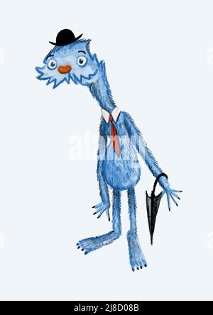 cute fuzzy mascot character Stock Photo - Alamy
