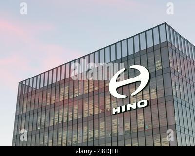 Hino, Tokyo, Japan. May 2, 2022. Editorial Use Only, 3D CGI. HINO ...