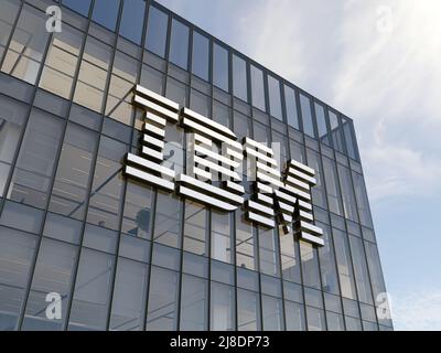 Armonk, NY, USA. May 2, 2022. Editorial Use Only, 3D CGI. IBM ...