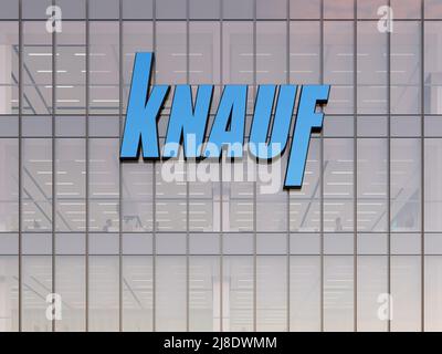 Iphofen, Germany, USA. May 2, 2022. Editorial Use Only, 3D CGI. Knauf ...