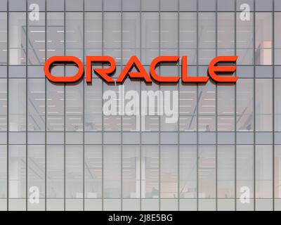 Austin, TX, USA. May 2, 2022. Editorial Use Only, 3D CGI. Oracle ...