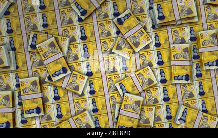 Brunei dollar money pack 3d illustration. BND banknote bundle stacks ...