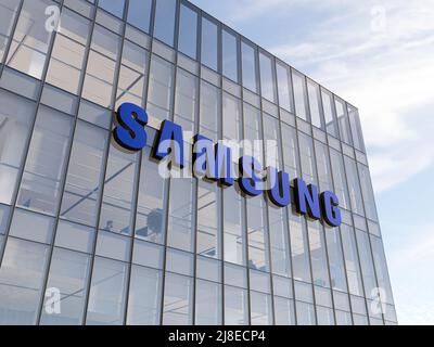 Suwon-si, South Korea. May 2, 2022. Editorial Use Only, 3D CGI. Samsung ...