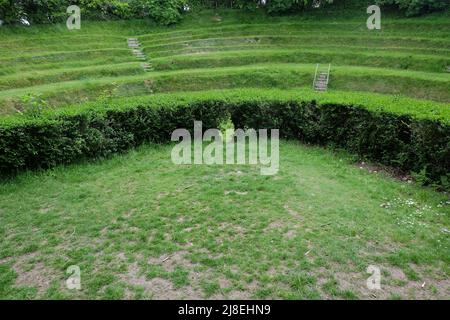 Indian Queens Methodist Preaching Pit, Cornwall, England, UK Stock ...