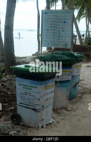 Boracay Recycling bins Stock Photo - Alamy