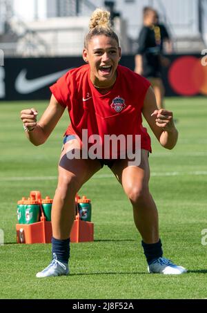Washington Spirit forward Trinity Rodman (2) in the first half of an ...