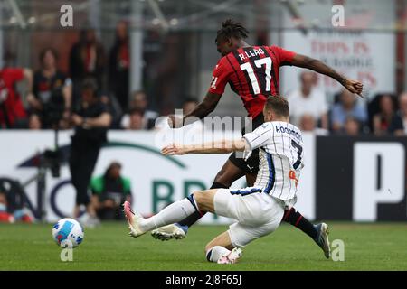 Rafael Leao of AC Milan scores second goal during the Serie A Enilive ...