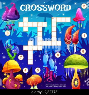 Magic mushrooms. Word search puzzle game worksheet. Children ...