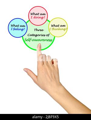 Three Categories of Self - awareness Stock Photo - Alamy