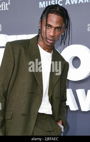 Travis Scott walking on the red carpet at the 2022 Billboard Music ...