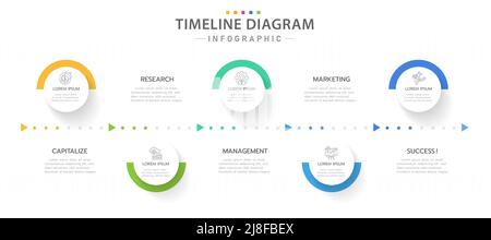 Vector timeline progress graph, gantt chart of project. Gantt plan ...