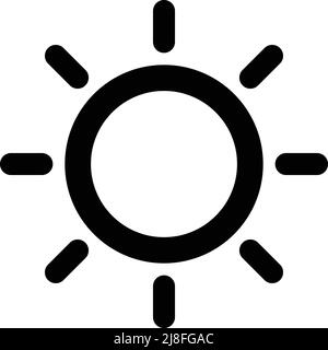 Brightness Icon, Intensity Setting Vector Art Illustration Stock Vector ...