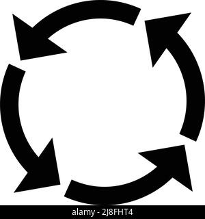 Rotating arrow icon. Refresh. Editable vector Stock Vector Image & Art - Alamy