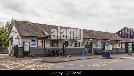 British Rail Windermere railway station on the Oxenholme to Windermere ...