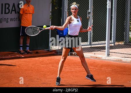 Audrey ALBIE of France during the Qualifying Day one of Roland-Garros ...