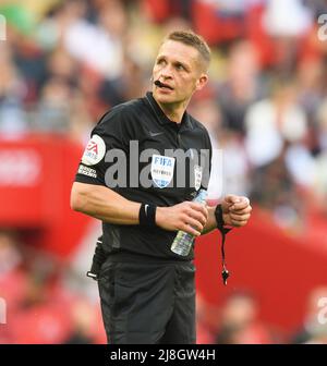 Craig Pawson the referee during the Emirates FA Cup Third Round match ...