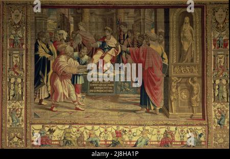 Elymas Struck Blind by St Paul Before the Proconsul Sergius Paulus 1542 ...
