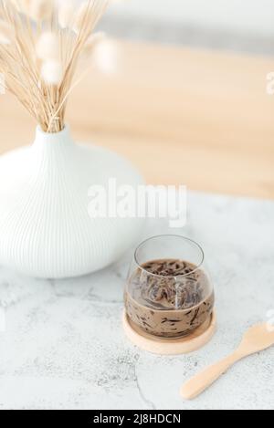 The grass jelly or Chao-Guay is one of the most popular Thai desserts ...