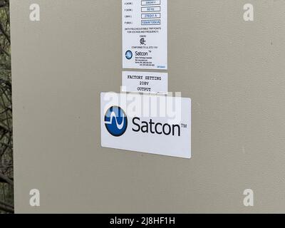 Logo for Satcon on a solar power controller at a large facility ...
