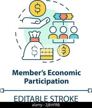 Economic participation concept icon Stock Vector Image & Art - Alamy