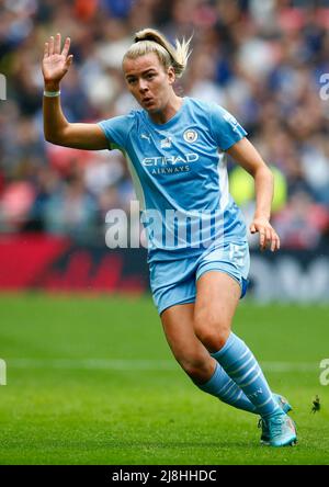 LONDON, ENGLAND -Lauren Hemp of Manchester City WFC in action during ...
