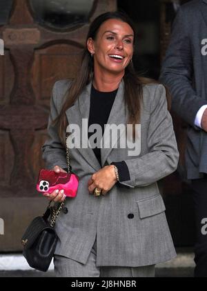 Coleen Rooney leaving the Royal Courts Of Justice, London, as the high ...