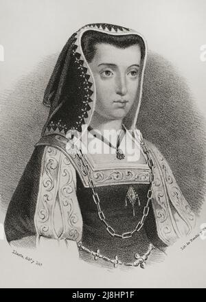 Spain. 16th century. Revolt of the Comuneros (1550-1521). Maria Pacheco ...