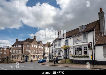 Crowborough, April 5th 2022: The Crowborough Cross pub Stock Photo - Alamy