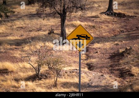 Topes speed bump sign in Guanajuato, Mexico Stock Photo - Alamy