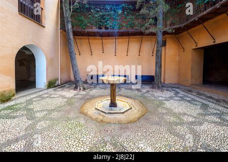 Court of the Grated Window (Patio de la Reja) at Nasrid Palaces of ...