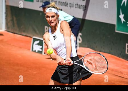 Audrey ALBIE of France during the Qualifying Day one of Roland-Garros ...