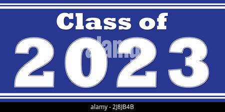 Blue Class of 2023 Graduation Cap Stock Photo - Alamy