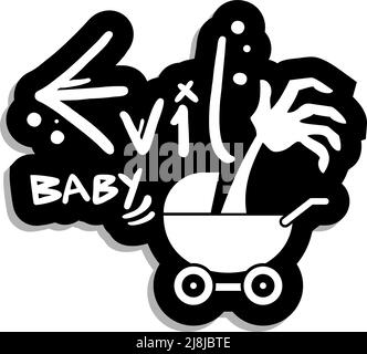Vector illustration of Cartoon Zombie Baby Stock Vector Image & Art - Alamy