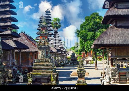 Indonesia, Bali, meru with multiple roofs of Pura Ulun Danu Temple ...